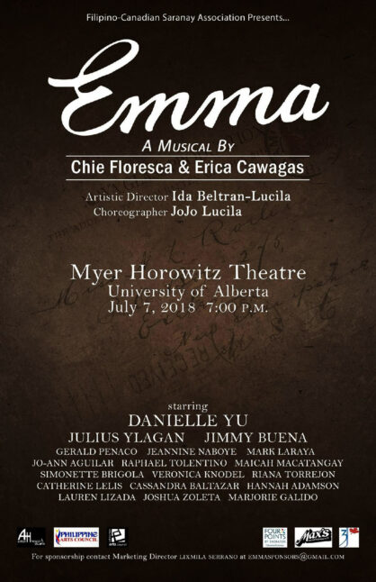 Emma The Musical Fundraising - Alberta Filipino Journal